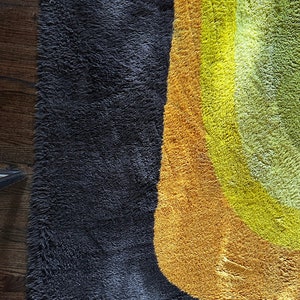 Vintage 1970s Shag Area Rug 5 X 8 - Etsy