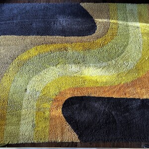 Vintage 1970s Shag Area Rug 5 X 8 - Etsy