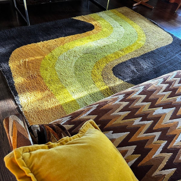 Vintage Shag Rug - Etsy