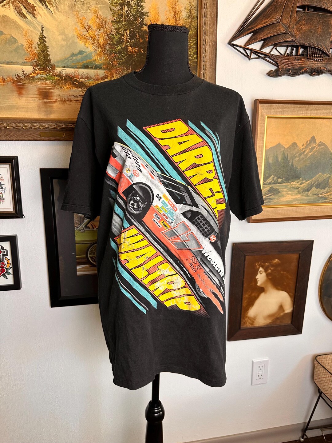 Vintage Darrell Waltrip #17 Nascar Tshirt Size L - Etsy