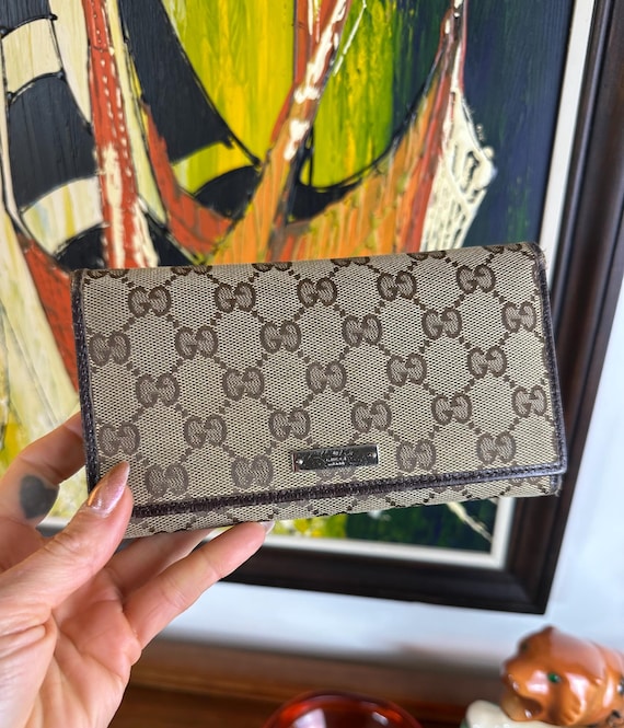 Authentic Gucci GG Supreme Long Wallet Made in Italy - Gem
