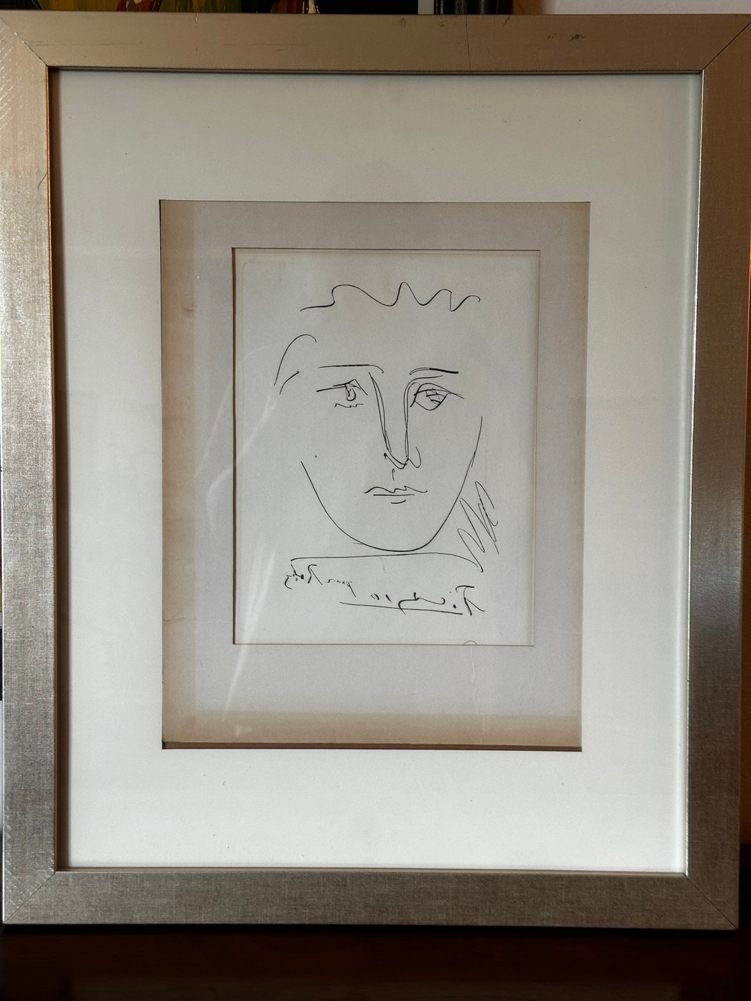Pablo Picasso Poor Robie Etching Framed With Certificate of ...