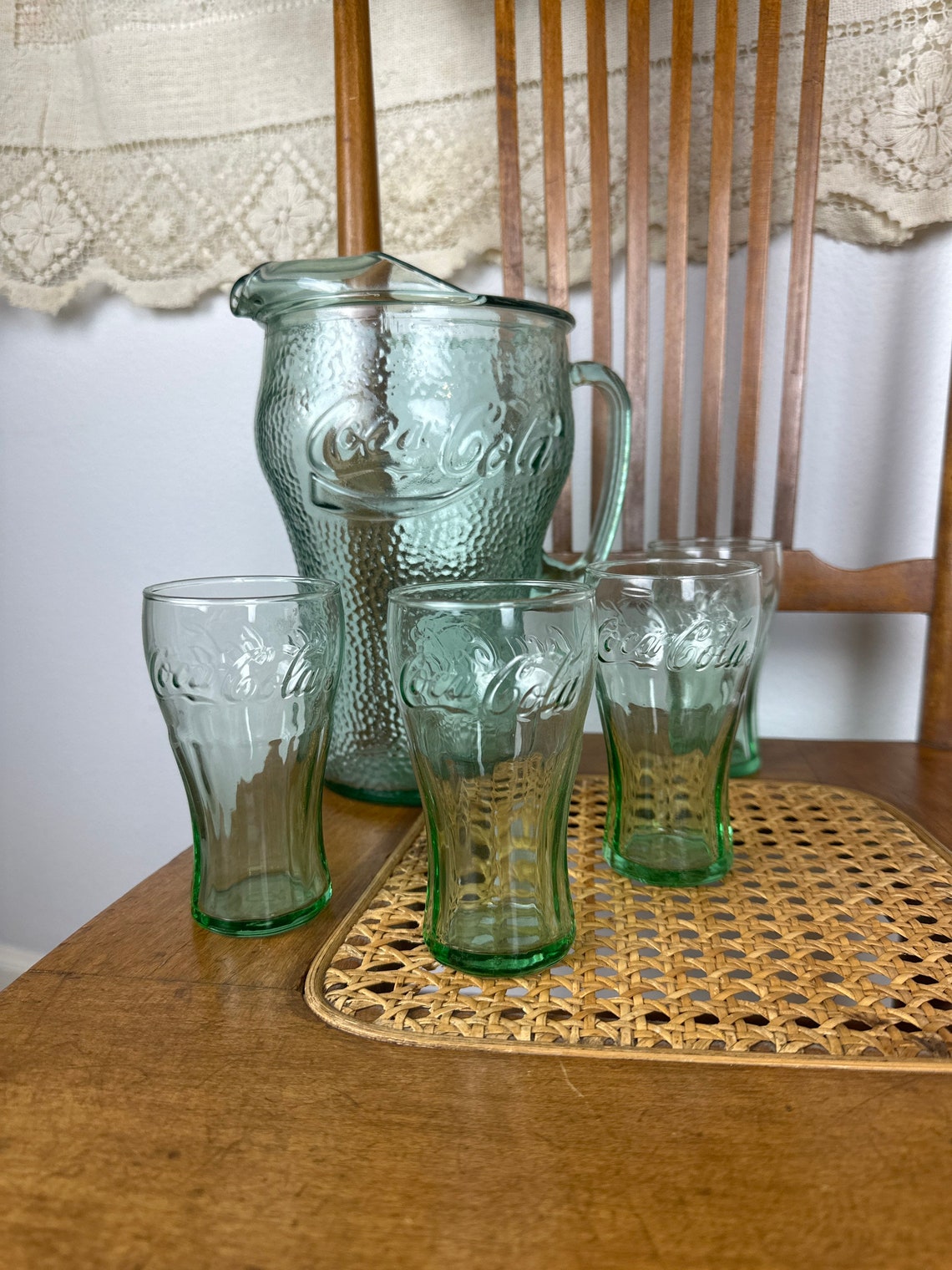 Vintage Coca Cola Pitcher Set - Etsy