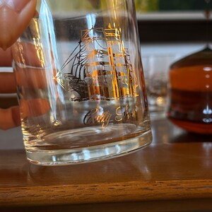 Set of 8 Vintage Cutty Sark Clipper Ship Lowball Glasses Scotch or ...