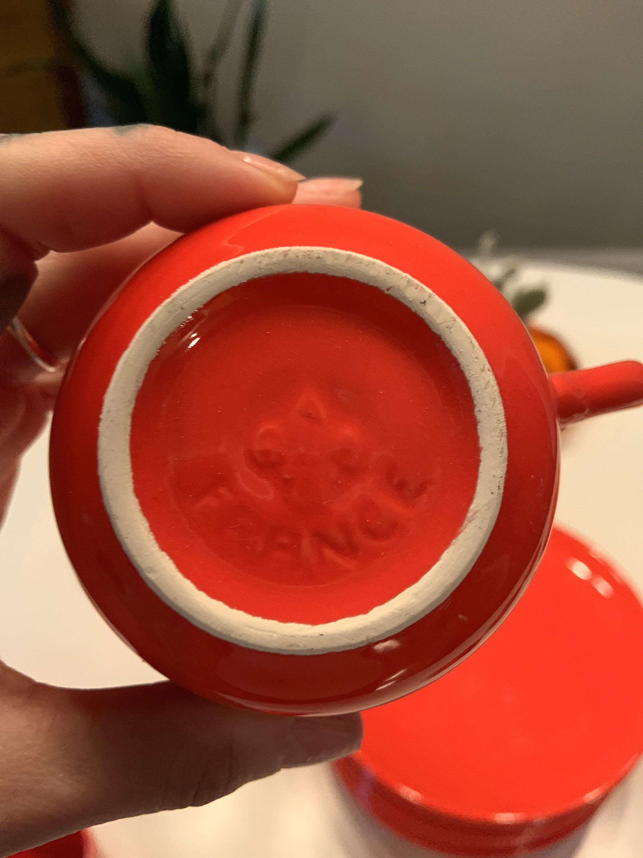 26 Piece Set Vintage Dinnerware Red Made in France Fleur de | Etsy