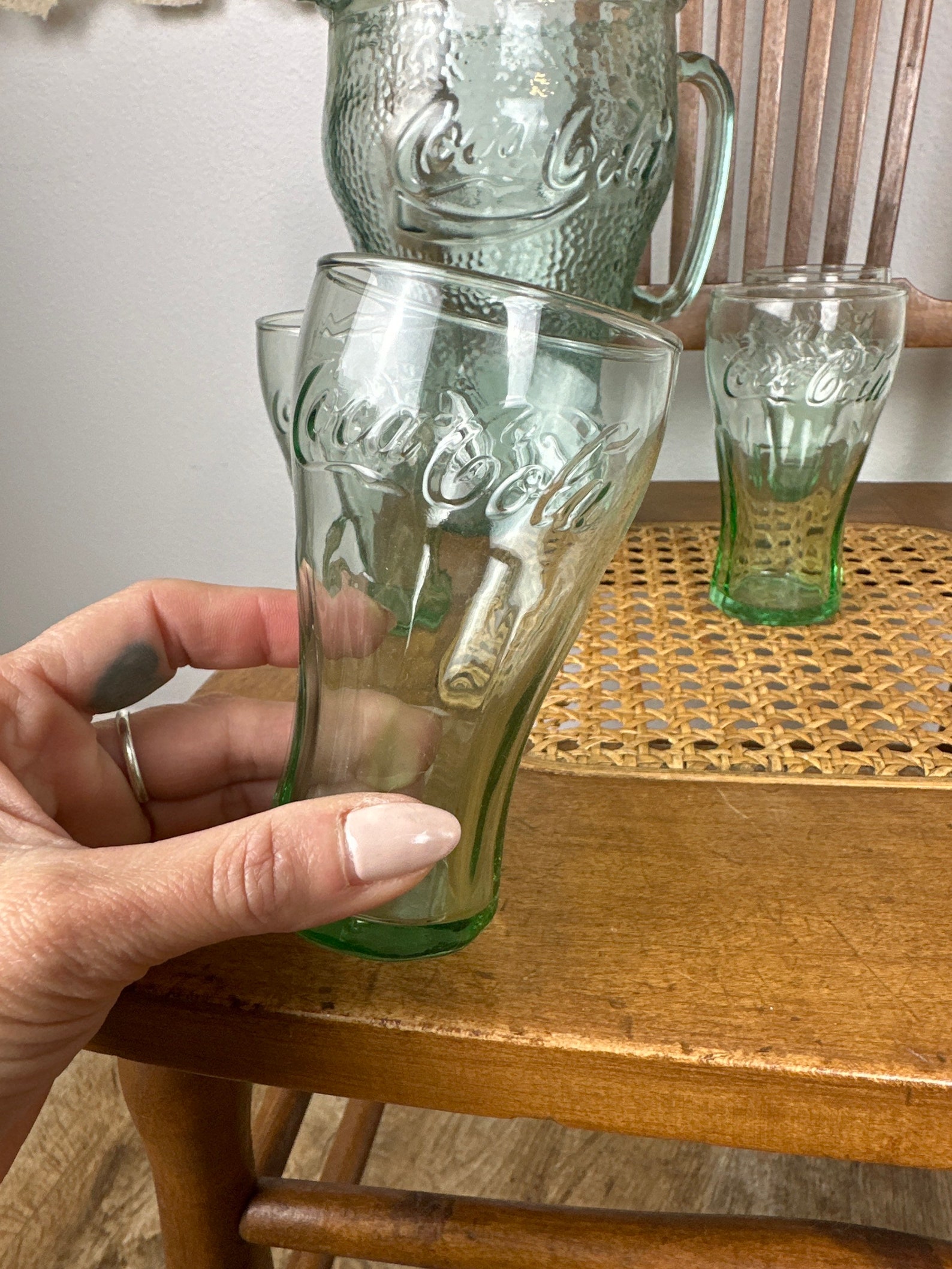 Vintage Coca Cola Pitcher Set - Etsy