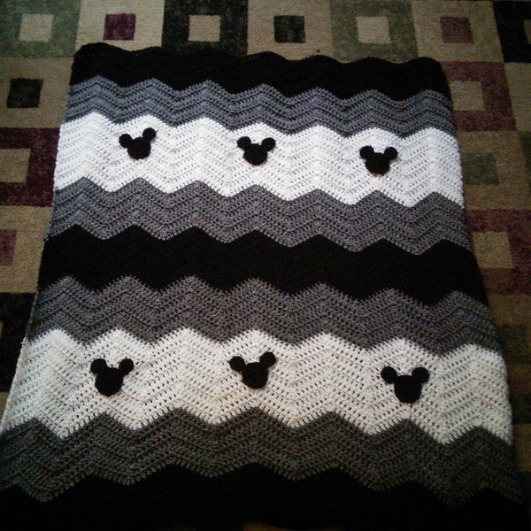 Crochet Mickey Mouse Granny Squares - Etsy