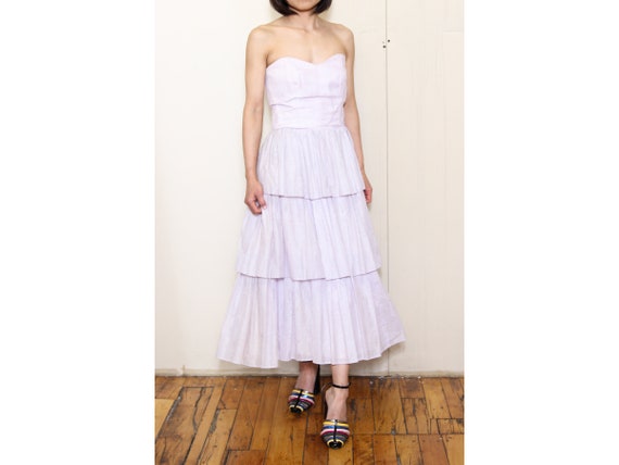 VINTAGE 60s 70s Romantic Beautiful Light Lilac Purple BUSTIER | Etsy