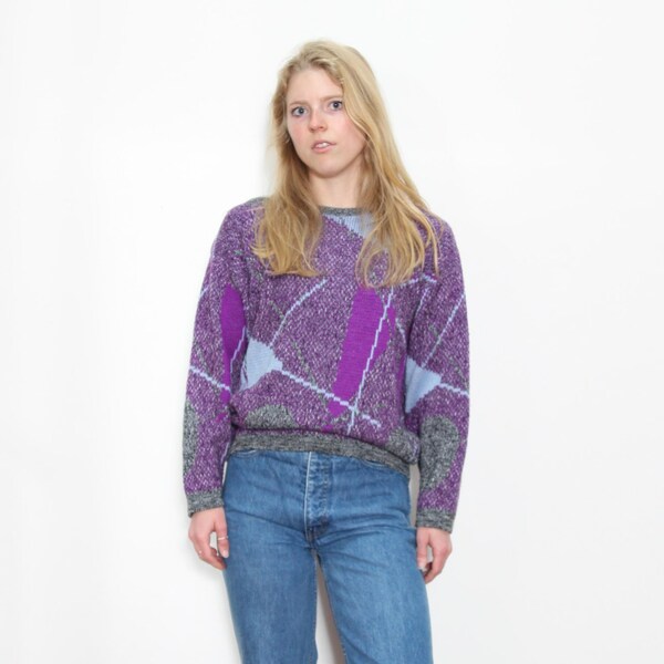 80s Triangle Sweater - Etsy