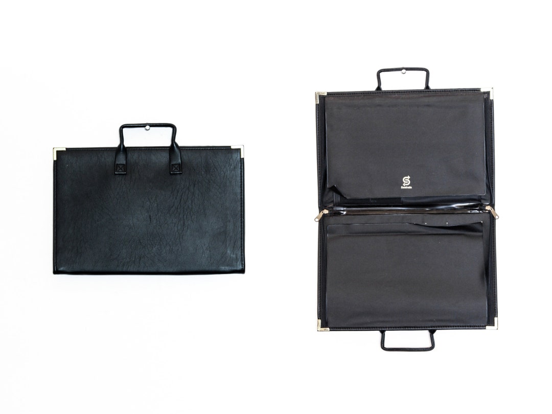 VINTAGE Black Vegan Leather Minimalism Minimalist ARTIST PORTFOLIO ...