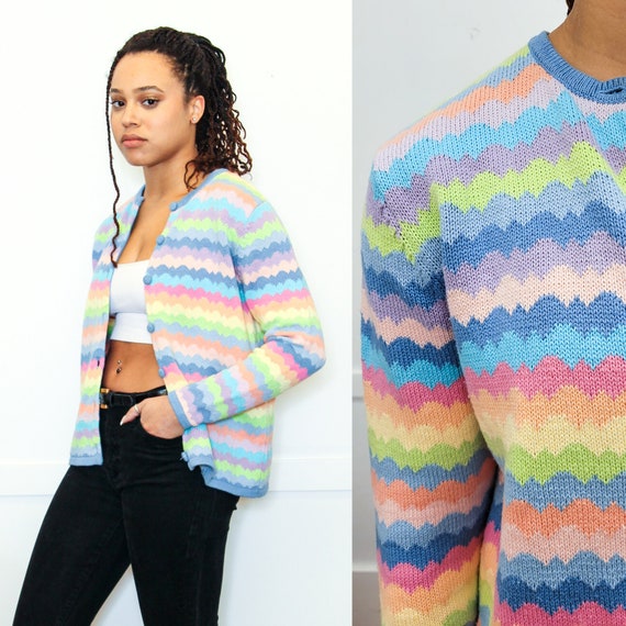 VINTAGE 90s 2000s 100% Cotton Colorful PASTEL Easter … - Gem