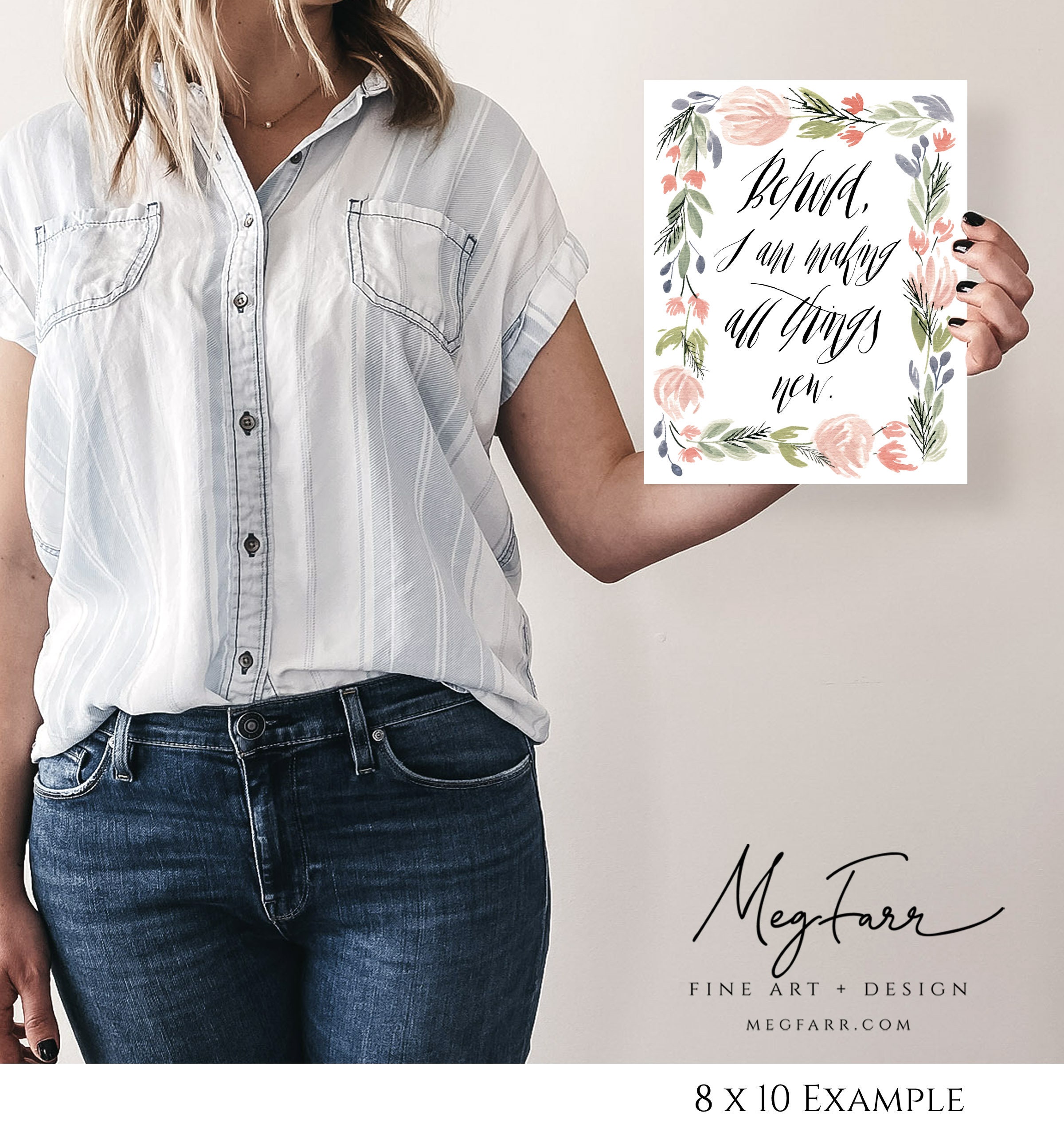 Behold I Am Making All Things New. Revelation 21:5 | Etsy