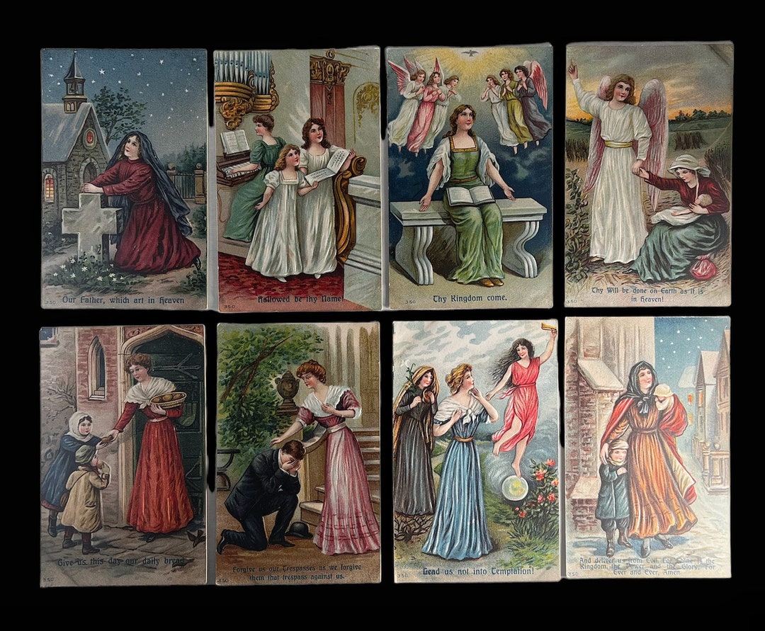 Vintage Lord's Prayer Postcards - Etsy