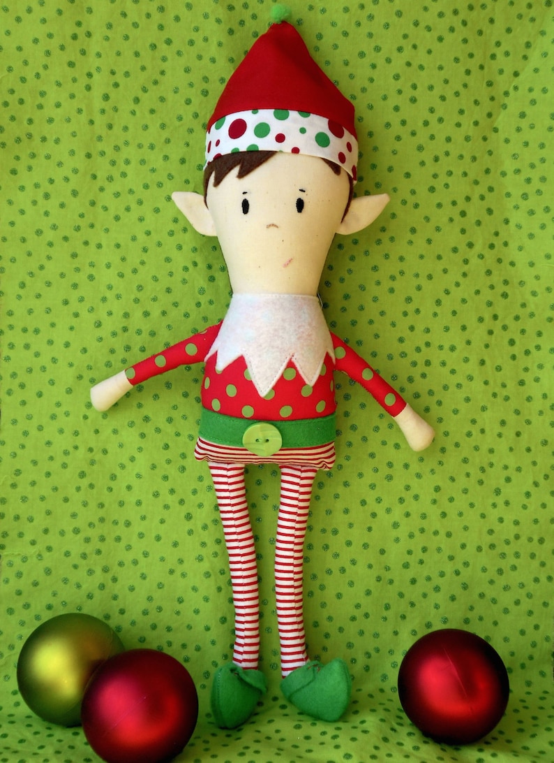 Doll Pattern Christmas Elf Boy Doll PDF Sewing Pattern - Etsy