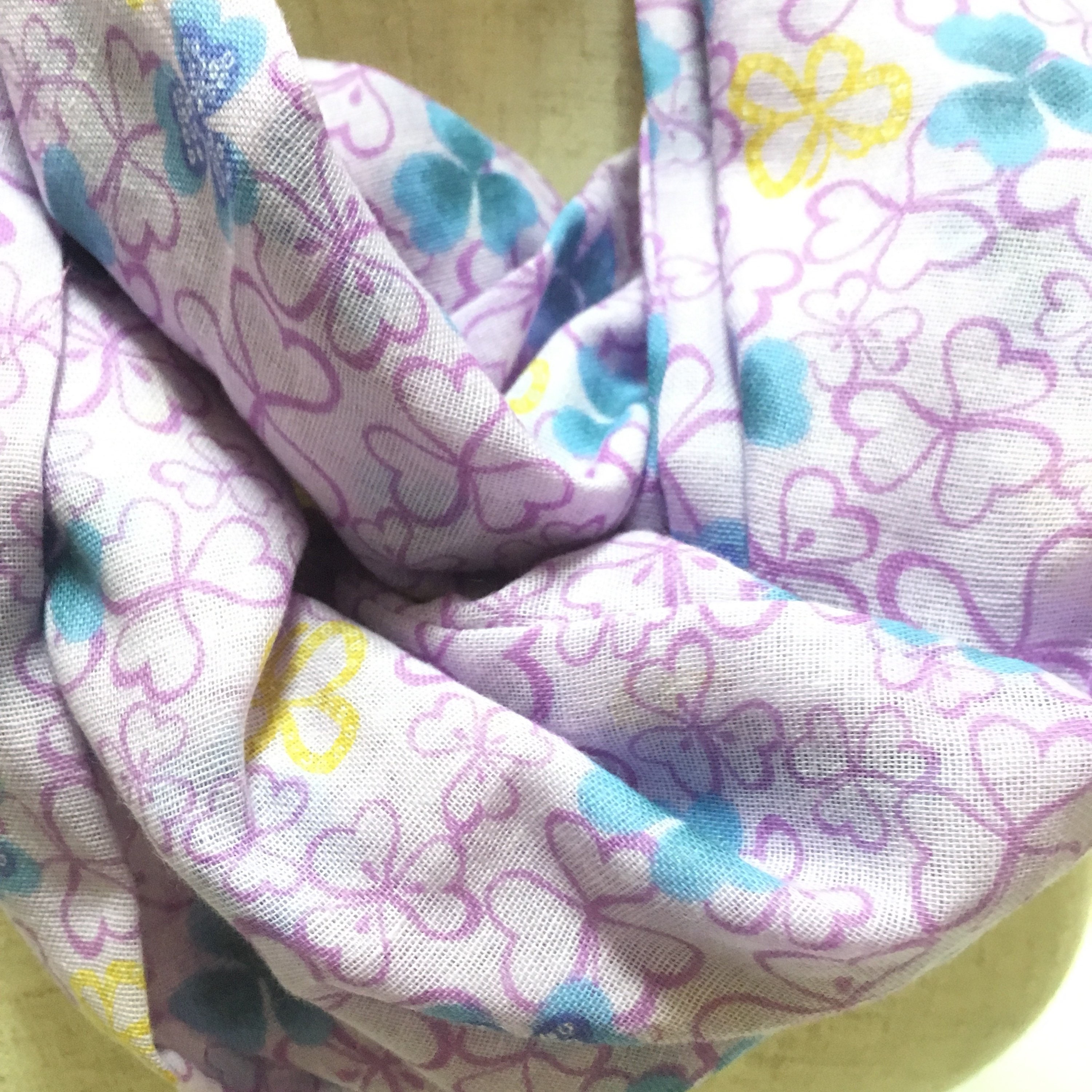 Floral Scarf, Infinity Scarf, Tenugui Scarf, Japanese Cotton, Floral ...