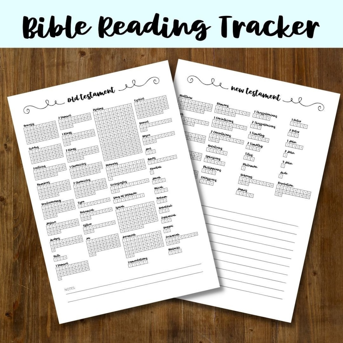 Bible Reading Tracker, Beautiful Minimalist, Scripture Tracker, Bible ...