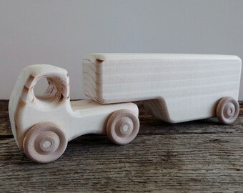 Wood semi truck | Etsy