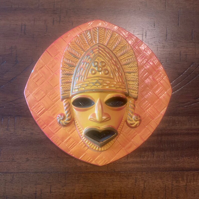 Mid Century Wall Bust Bohemian Decor of African Warriors | Etsy