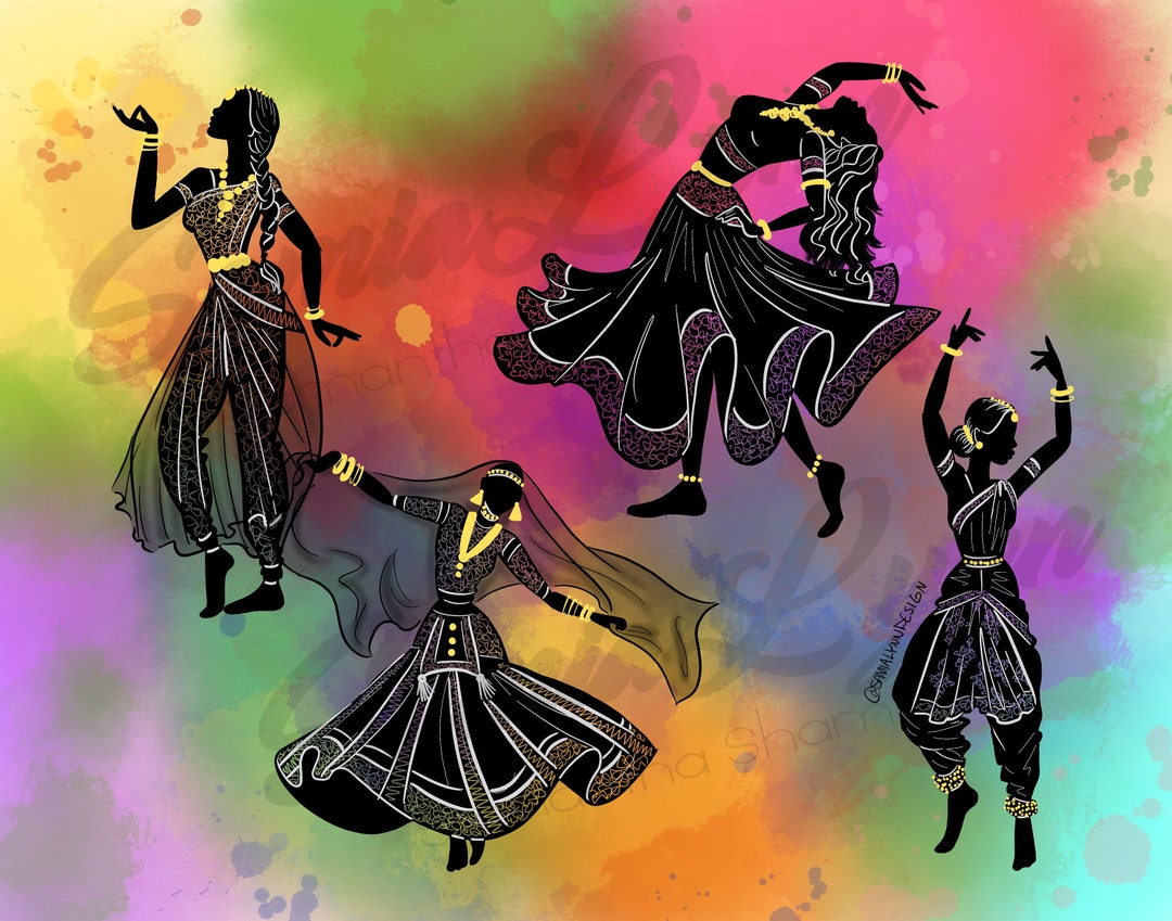 Holi Print - Indian Art - Indian Illustration - Holi Sketch - Colorful ...