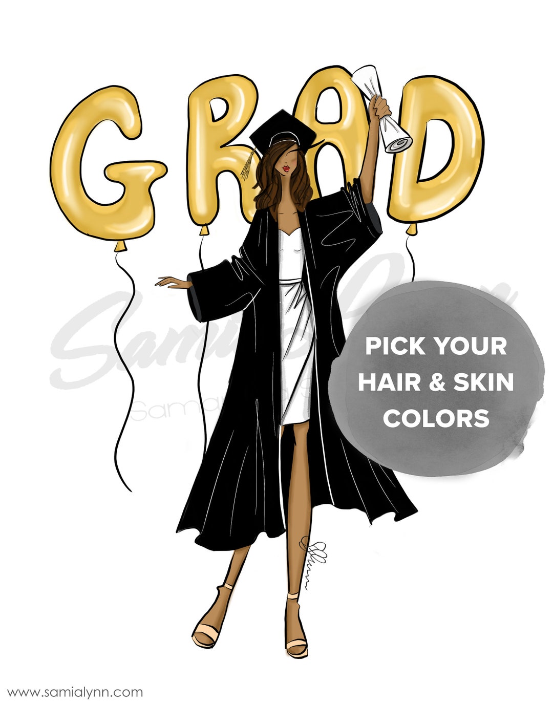Graduate - Fashion Print - Gift for Her - Wall Art - Fashion ...