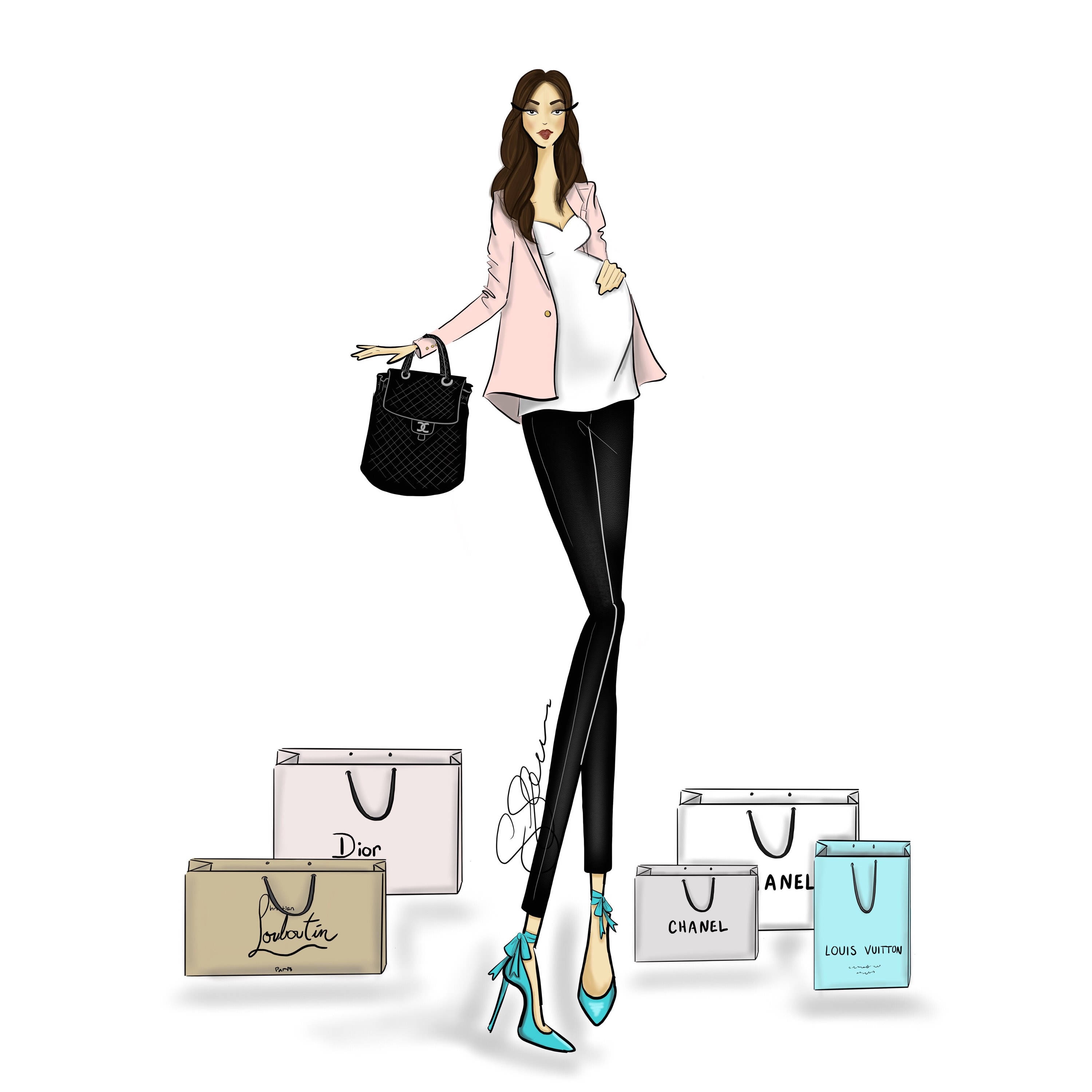 Custom Fashion Illustration – Personalized Portrait, Unique Gift - Etsy