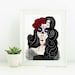 Day of the Dead Dia De Los Muertos Fashion Print Zombie - Etsy