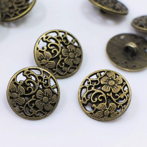 Bronze Metal Buttons - Etsy