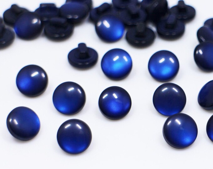 Handmade Buttons Ceramic Buttons Blue Purple Brown Porcelain Buttons ...