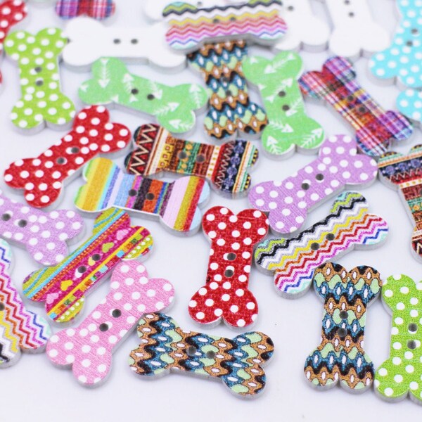 Dog Bone Button - Etsy