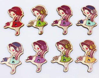 Little girls buttons | Etsy