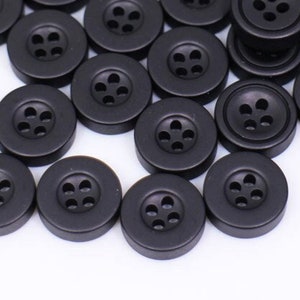 Double Sides Matte Black Buttons, One Side Wide Edge, One Side Thin ...