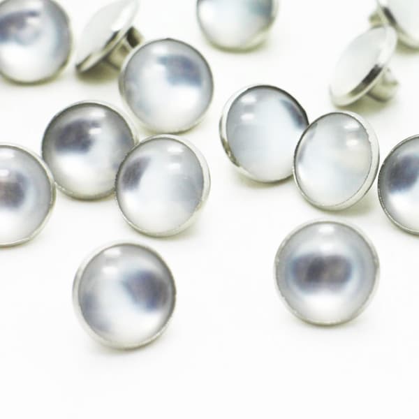 Silver Shank Buttons - Etsy