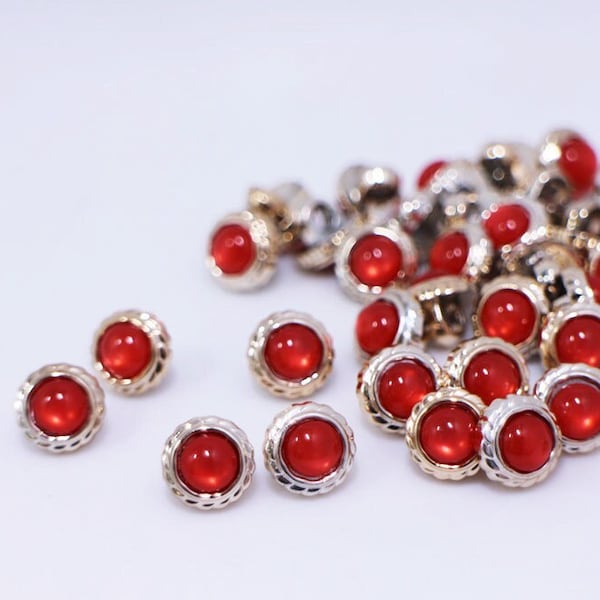 Red Vintage Buttons - Etsy