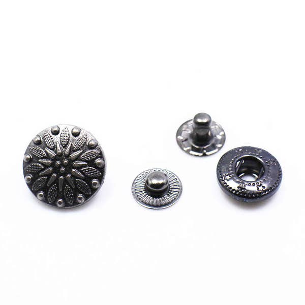 Sterling Silver Snap Buttons - Etsy