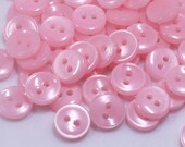 Extra Small Pastel Pink Button Shiny Tiny Light Pink Button - Etsy