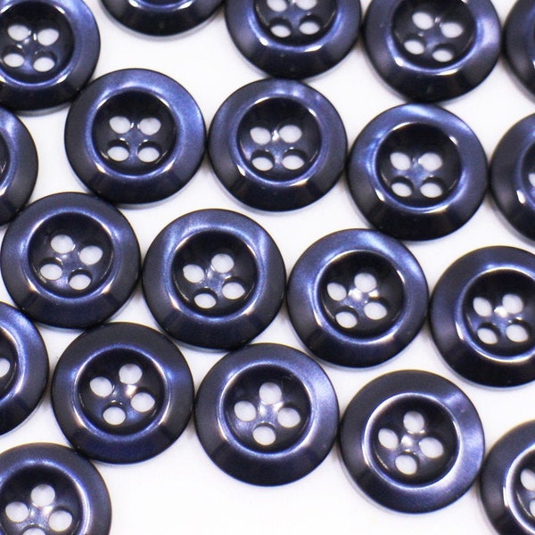 Dark Blue Buttons - Etsy UK
