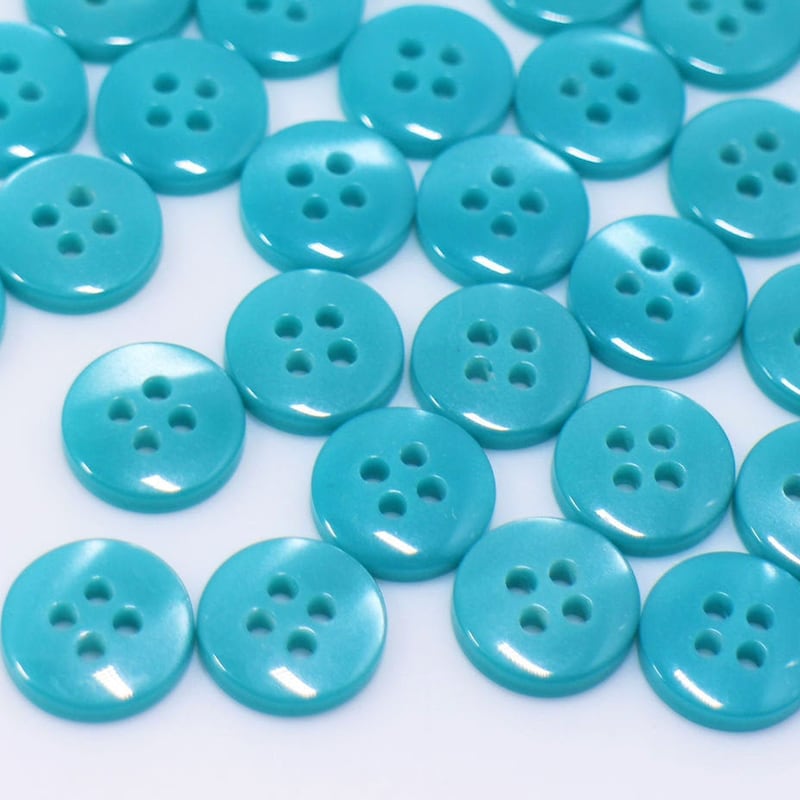 Teal Buttons - Etsy