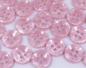 Light Pink Glitter Button Four Holes Resin Button Cute Shiny - Etsy