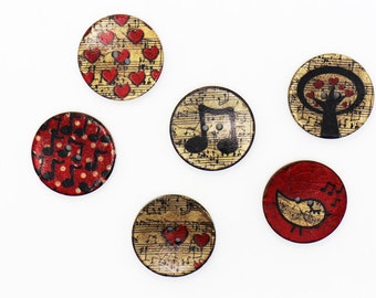 Button no holes | Etsy