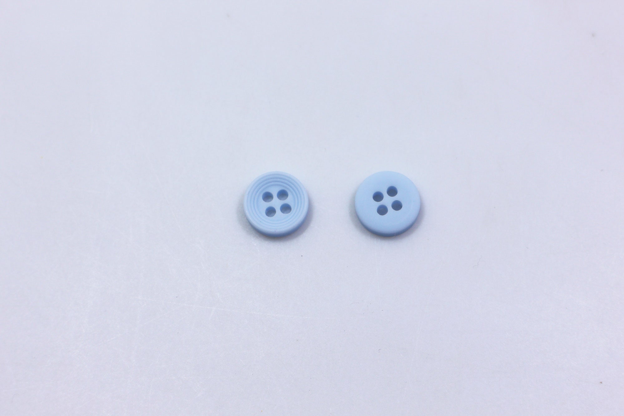 Matte Light Blue Buttons Pastel Blue Buttons Four Holes | Etsy