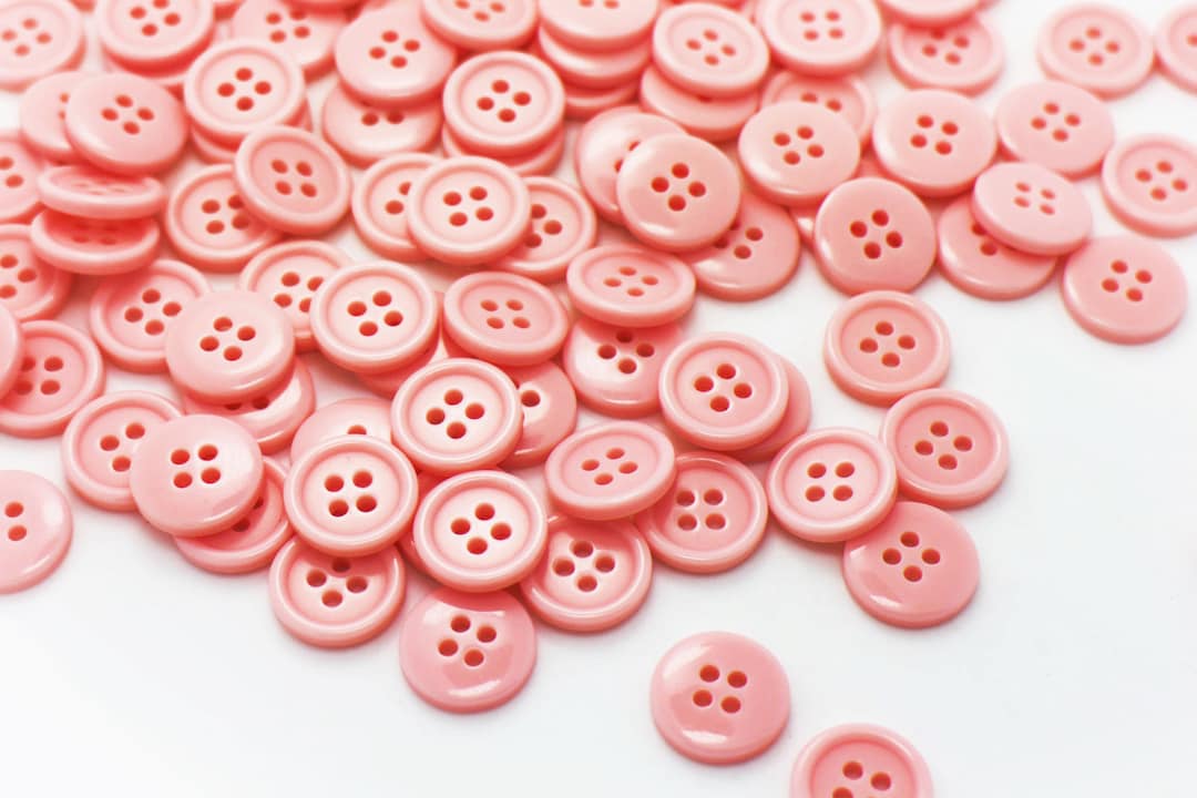 Light Pink Buttons Raised Edge Button Children Button - Etsy