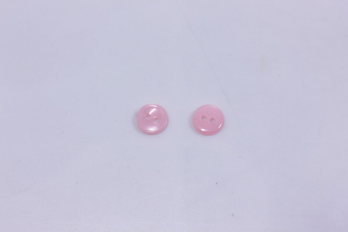 Extra Small Pastel Pink Button Shiny Tiny Light Pink Button | Etsy