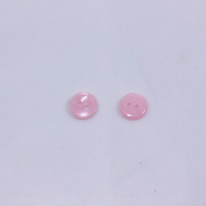 Extra Small Pastel Pink Button, Shiny Finish, Mini Tiny Size, Light ...