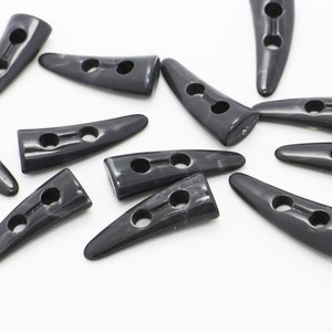 Dark Grey Toggle Button, Made of Resin, Two Holes, for Winter Trench ...