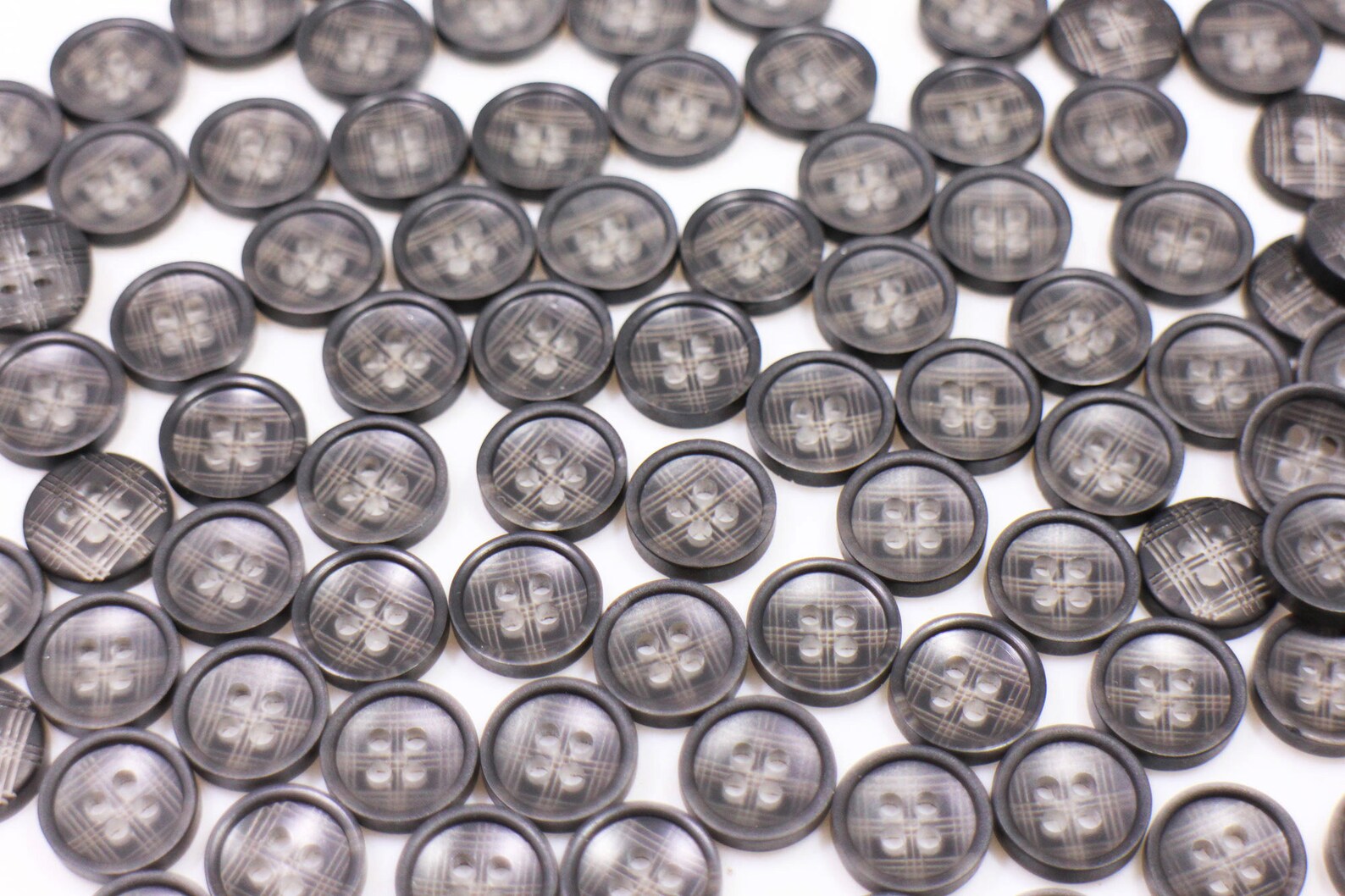 Black Check Buttons Semi-transparent Buttons Pattern - Etsy
