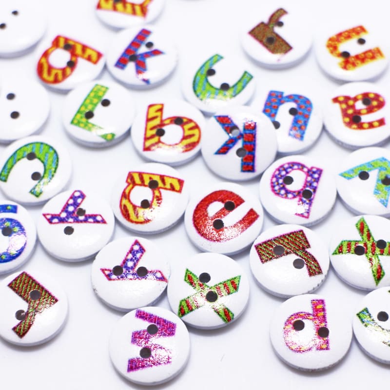 Alphabet Buttons - Etsy