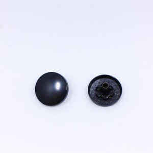 Black Metal Snap Buttons, Curve Top, Upholstery Supplies, Model 633 ...