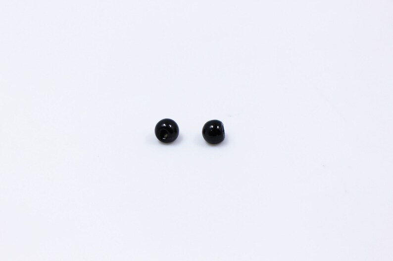 Tiny Black Ball Shaped Button Extra Small Shank Buttons Doll - Etsy