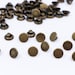 Bronze Color Metal Shank Buttons Antique Bronze Color Flat - Etsy