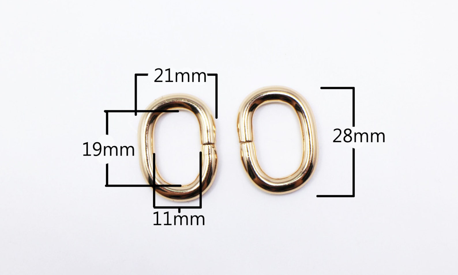 Gold Oval Ring Gold Finish O Shape Rings 0 Rings Small Oval - Etsy